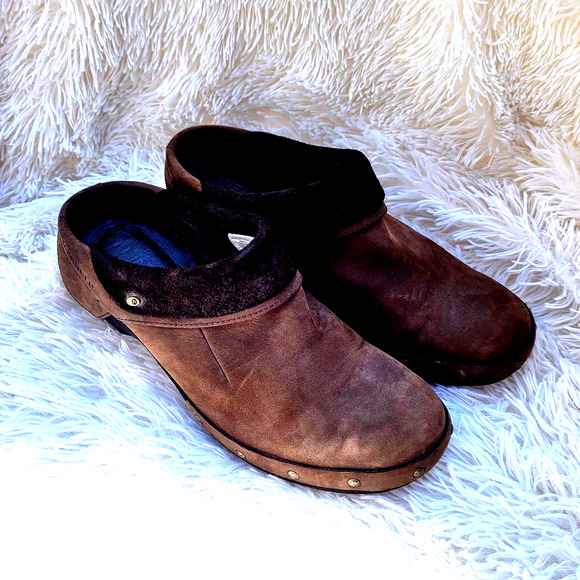 Merrell | Shoes | Merrell Luxe Wrap Brown Suede Leather Studded Slip On ...
